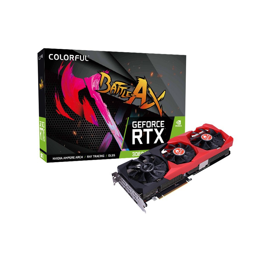 Jual VGA GEFORCE COLORFUL BATTLE AX RTX 3060 NB 12GB-V GDDR6 | Shopee ...