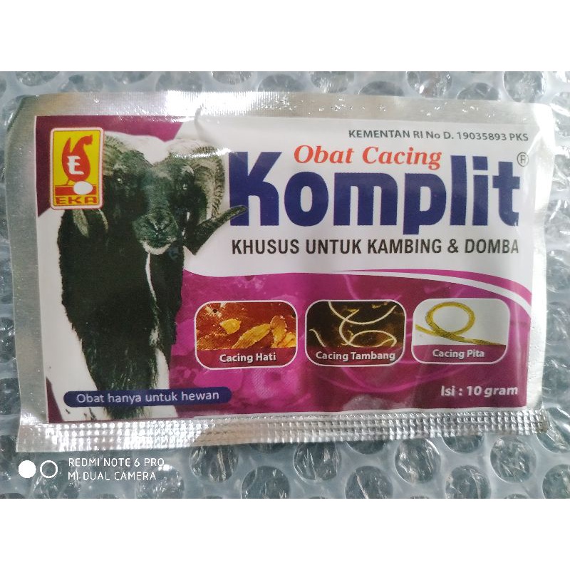 Jual obat cacing komplit khusus kambing & domba serbuk 10 gram-eka ...