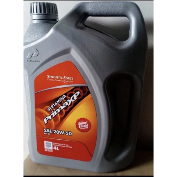 Jual OIL PERTAMINA PRIMA XP API SAE 20W-50 4000ML 4liter | Shopee Indonesia