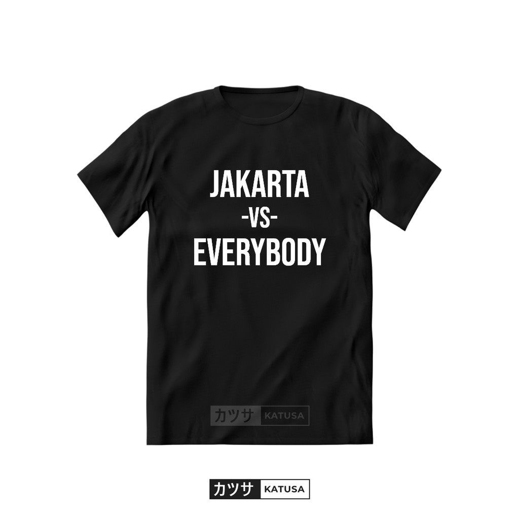 Jual Kaos Distro JAKARTA VS EVERYBODY Ultrasoft Cotton 30s | Shopee ...