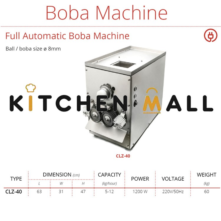 Jual GETRA CLZ-40 Mesin Boba Full Otomatis/Full Automatic Boba Machine ...