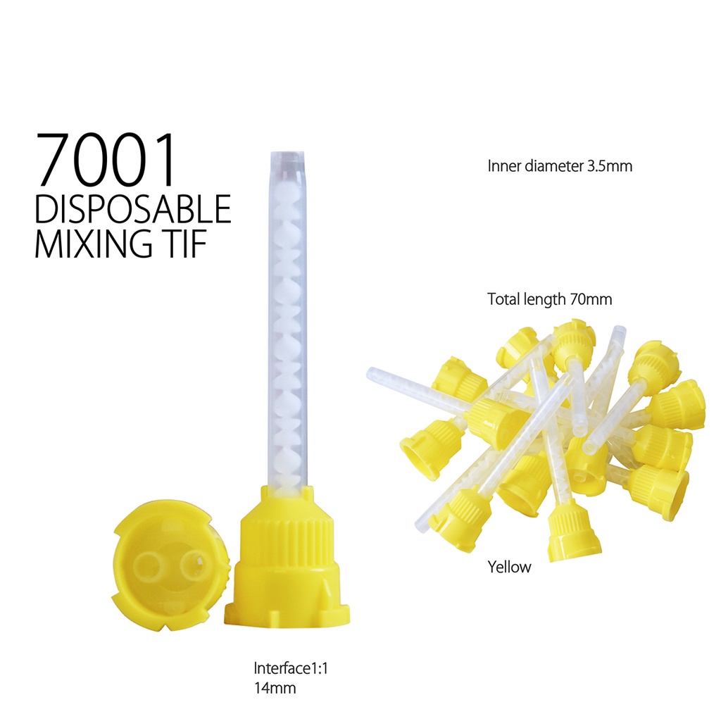 Jual 7001 Dental Mixing Tips Yellow / Tip Impression Kuning Light Body ...