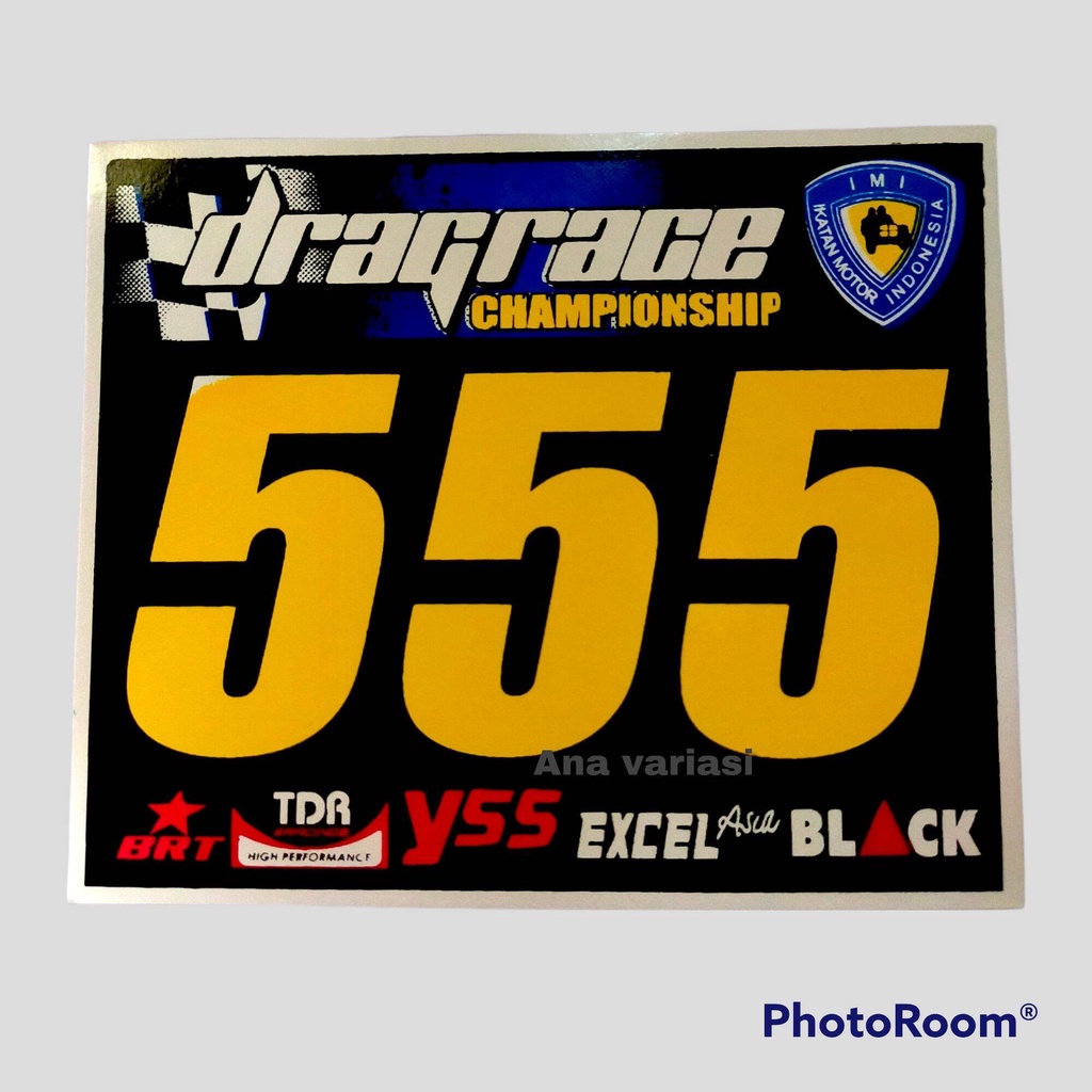 Jual stiker roadrace besar stiker motor road race stiker angka stiker ...