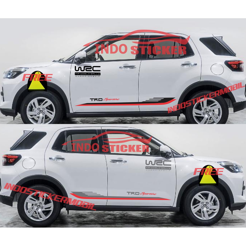 Jual sticker mobil raize striping cutting stiker mobil raize rocky ...