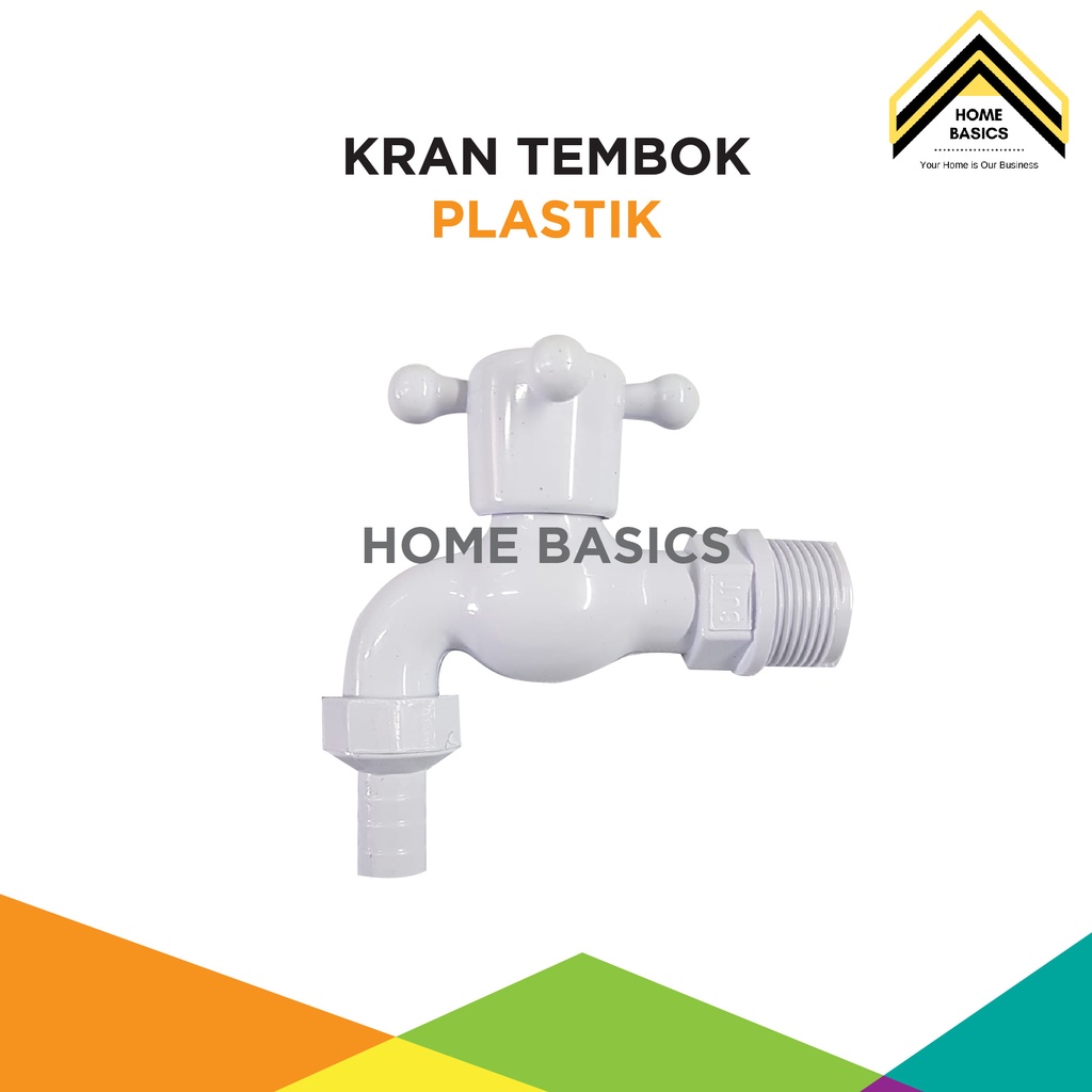 Jual Kran Tembok Plastik 1/2" / Kran Taman / Keran Dinding | Shopee ...