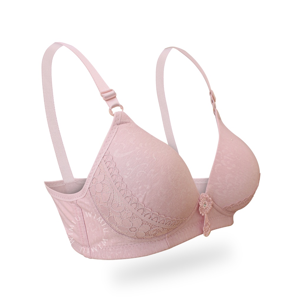 Jual Wimiu BH Bra Wanita BH Tanpa Kawat Motif Bunga Brokat 100093 ...