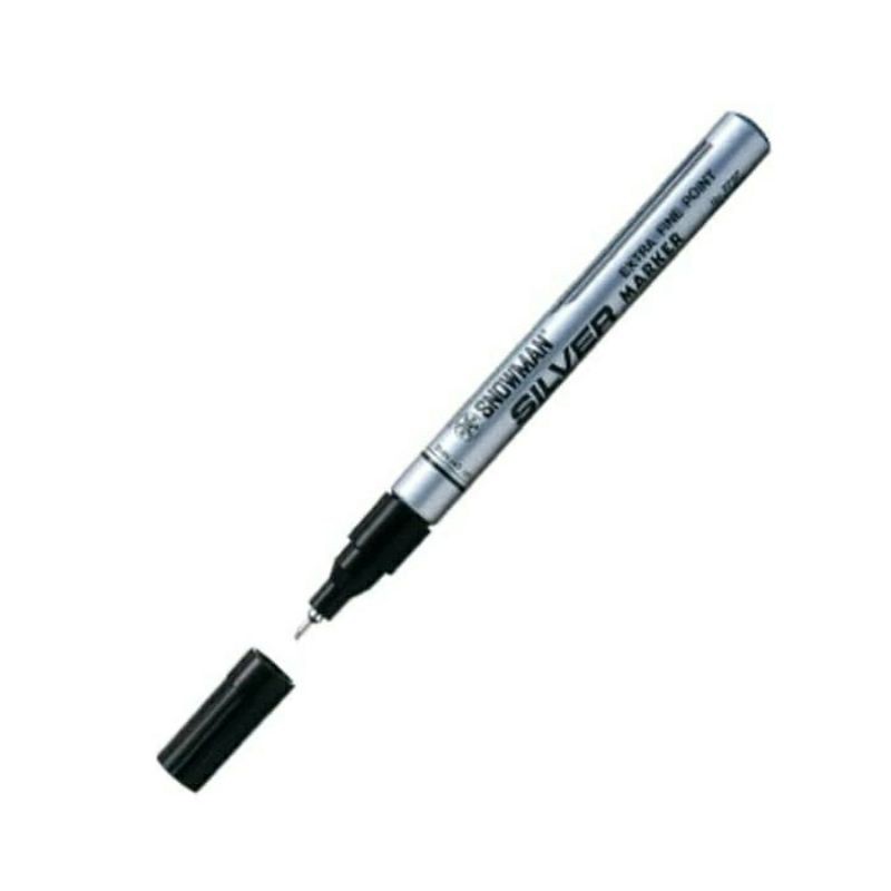 Jual SNOWMAN Spidol SILVER marker extra fine perak EFSP-12 KECIL 1Pcs ...