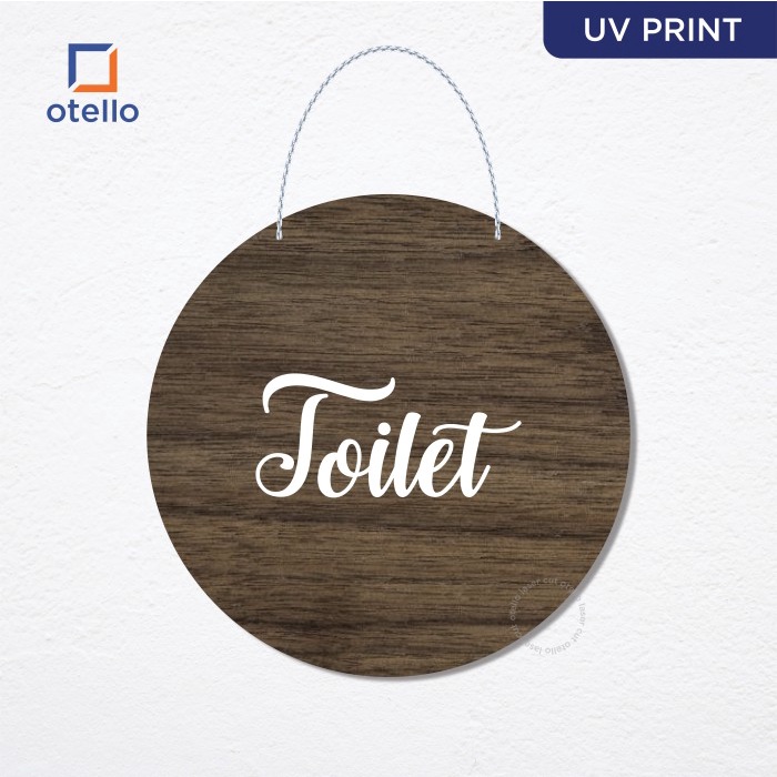 Jual Toilet Sign Board Kayu Wooden Signage Gantung Toko Restoran Rantai ...