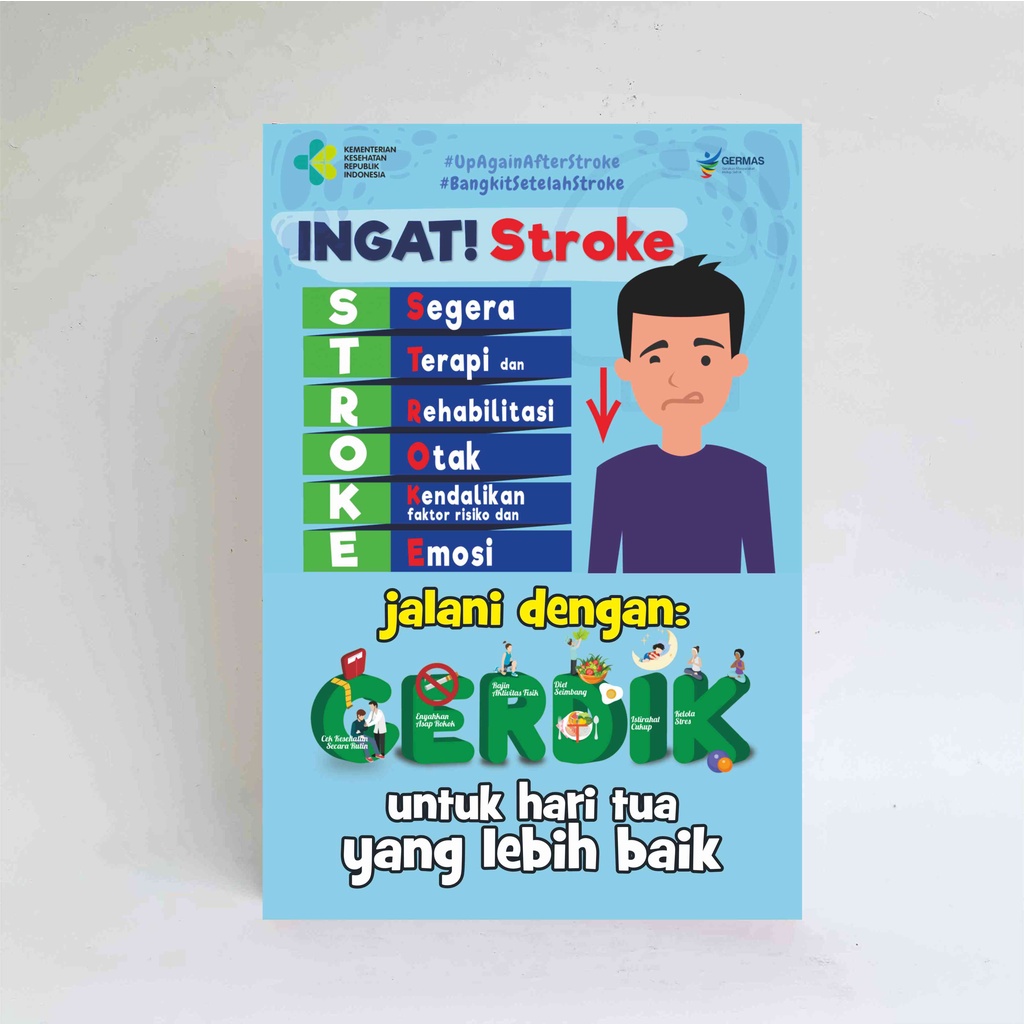 Jual Poster Terbaru, Poster Kesehatan, Poster Ingat Stroke | Shopee ...
