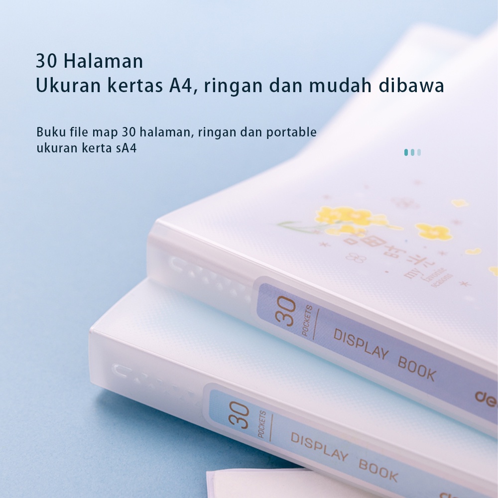 Jual Deli File Map Buku A4 30/40/60 Halaman Desain Kartun Anti Air ...