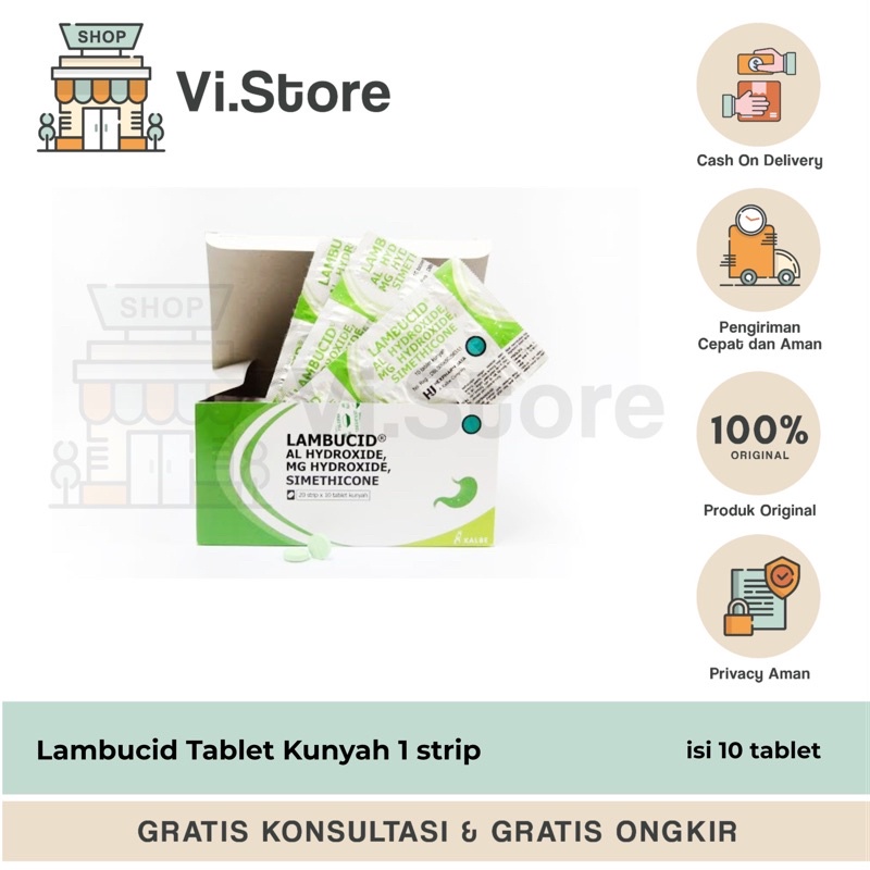 Jual Lambucid 1 strip isi 10 tablet | Shopee Indonesia