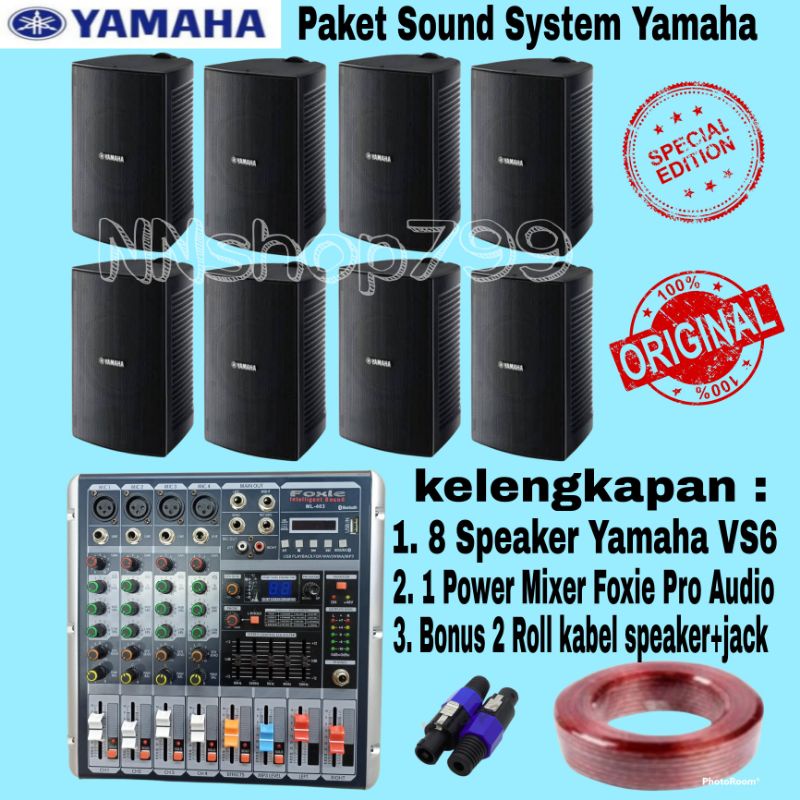 Jual Paket Sound System Speaker Yamaha VS6 isi 8 | Shopee Indonesia