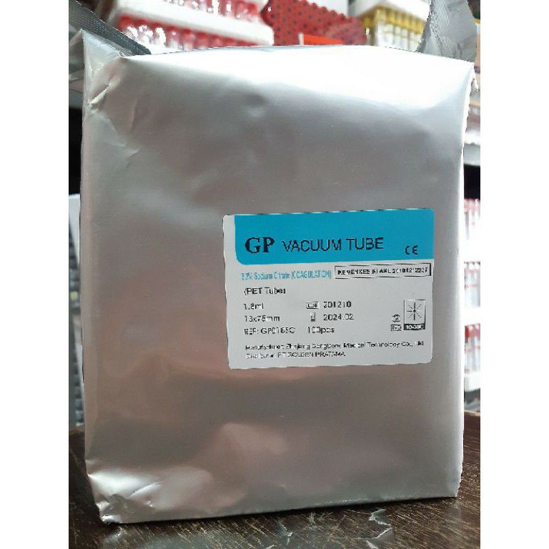 Jual Tabung Citrat / Coagulation / Citrat 1,8ml / Citrat 2,7ml / Citrat ...