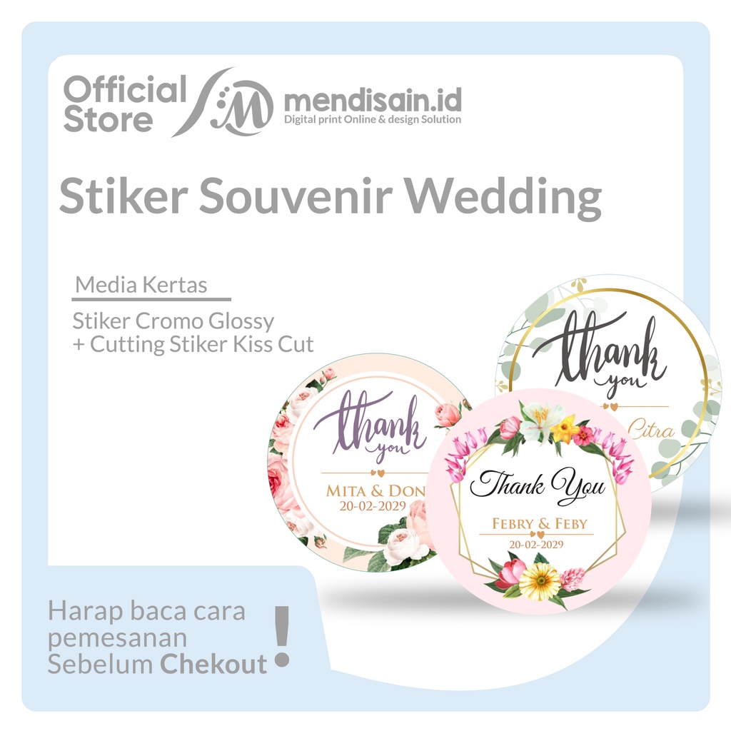 Jual Stiker Souvenir Pernikahan - Stiker Pernikahan - Stiker Nikah ...