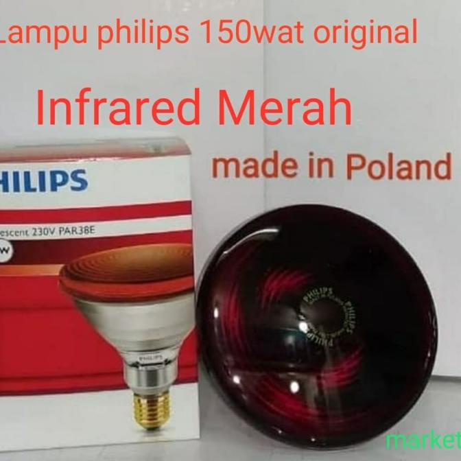 Jual Lampu Terapi Infrared/Bohlam Infra merah Terapi kesehatan 150W PHILIPS | Shopee Indonesia