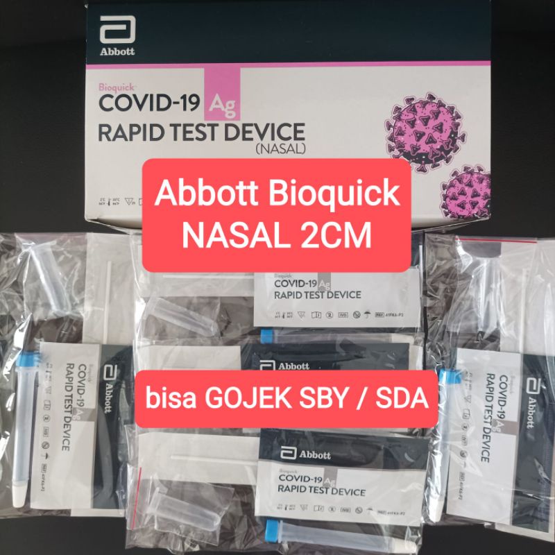Jual Abbott Bioquick NASAL 2CM Antigen rapid test swab covid | Shopee ...