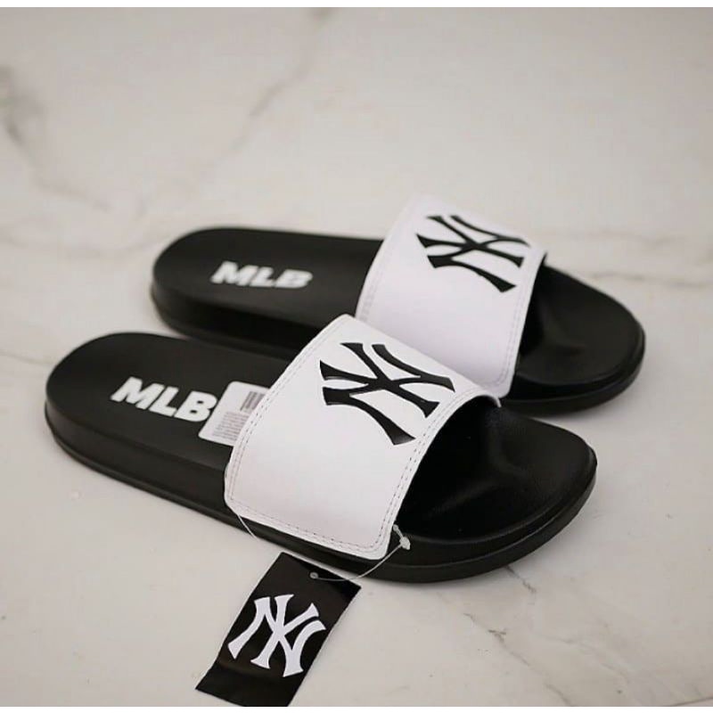 Jual SANDAL SLOP NY mlb || sandal slip-on pria&wania KUALITAS PREMIUM ...