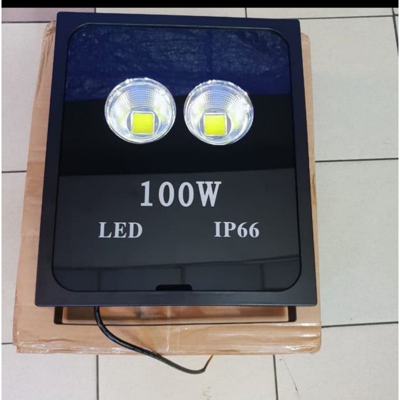 Jual lampu led sorot 100w lampu tembak 100 w outdoor lampu led jalan taman reklame lapangan ...