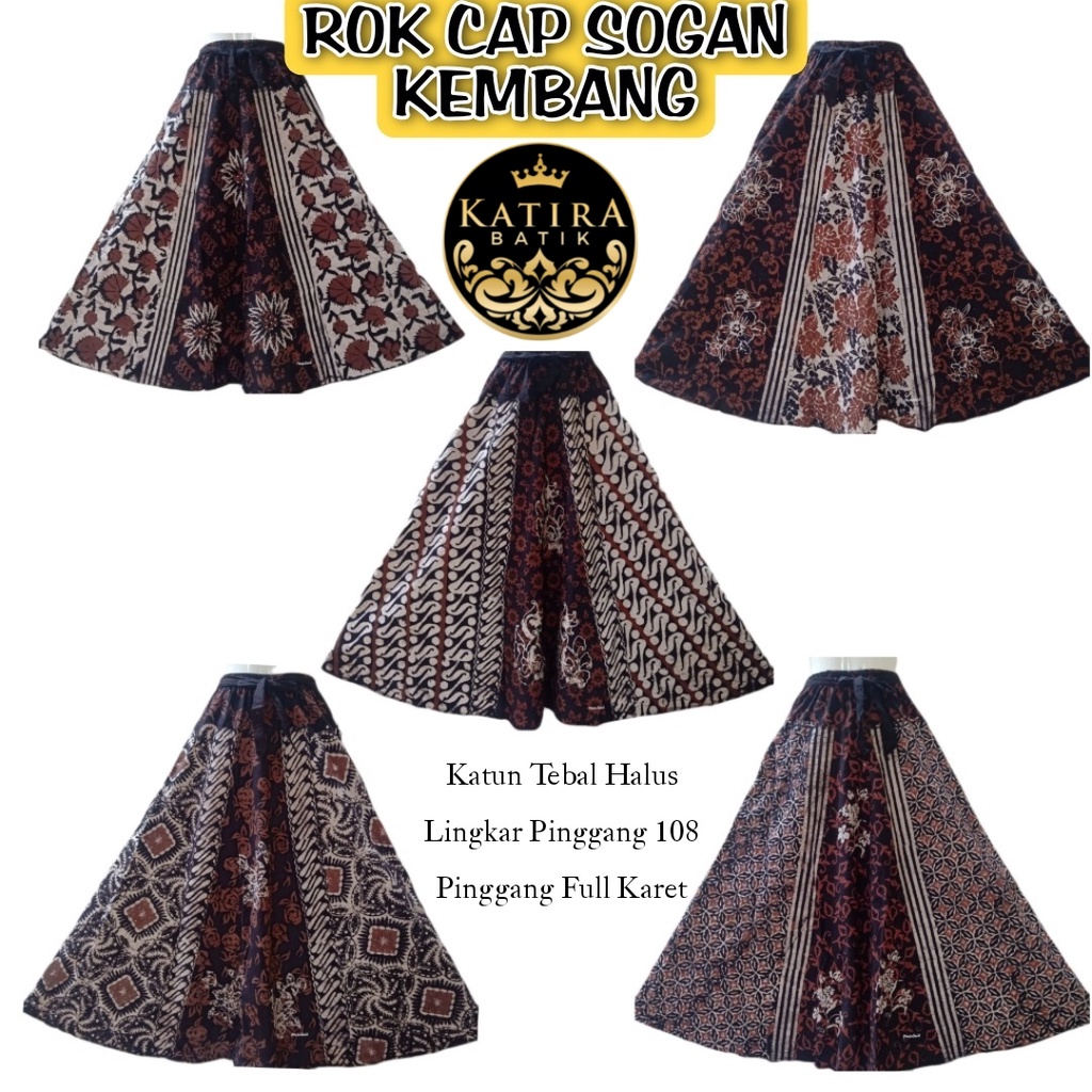 Jual ROK CAP SOGAN KEMBANG ROK BATIK CANTIK BAWAHAN HANDMADE JAWA ETNIK ...