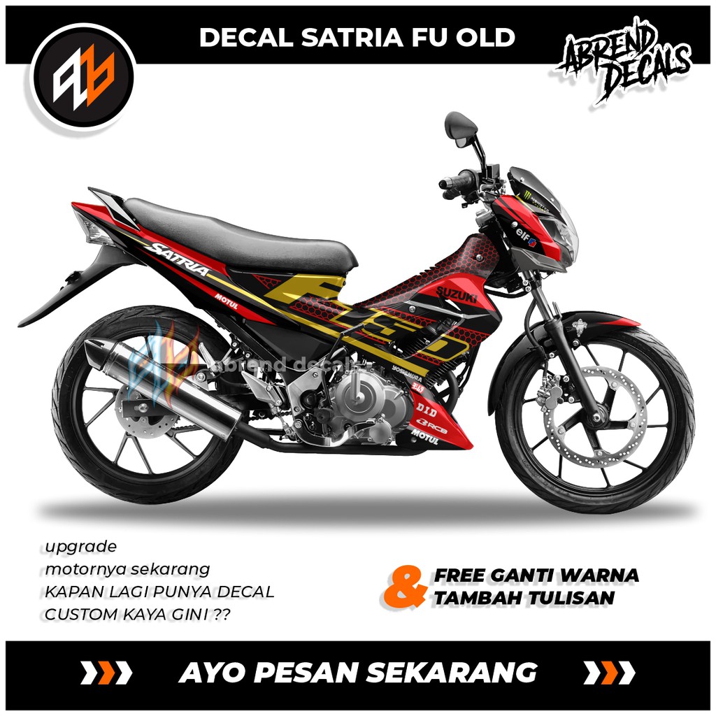 Jual DECAL FULLBODY SATRIA FU BARONG / STICKER MOTOR / STOCK DECALS ...