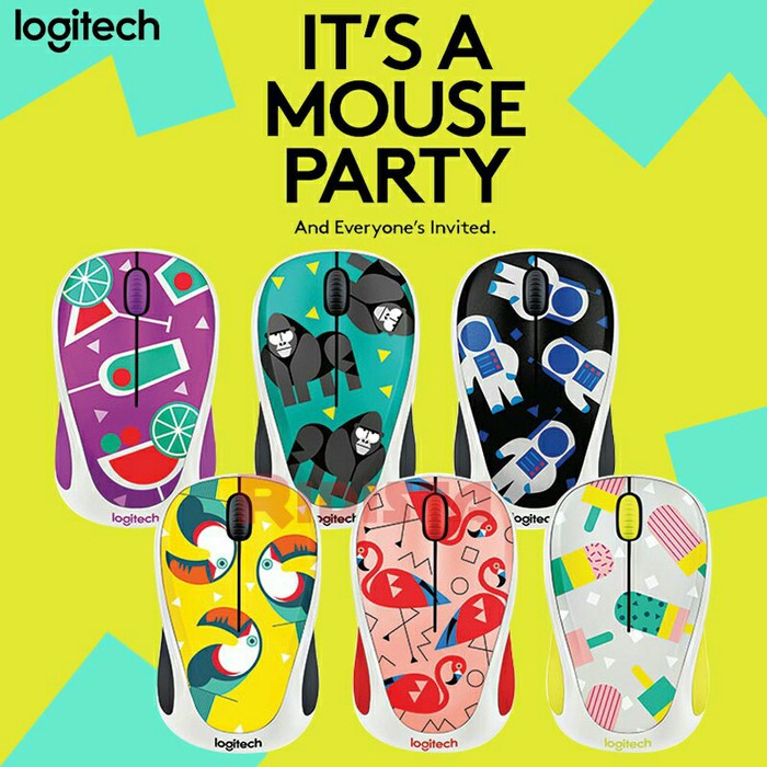 Jual New Mouse Wireless Logitech M238 Party Collection ORIGINAL RESMI M ...