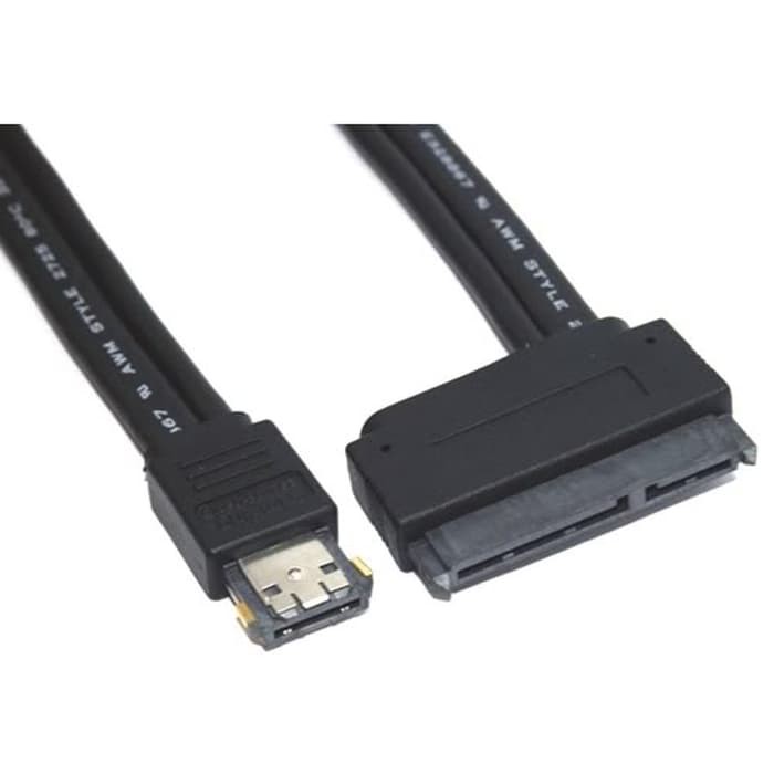 Jual Power eSata to Sata 22 Pin Adapter Cable 50cm for HDD | Shopee ...