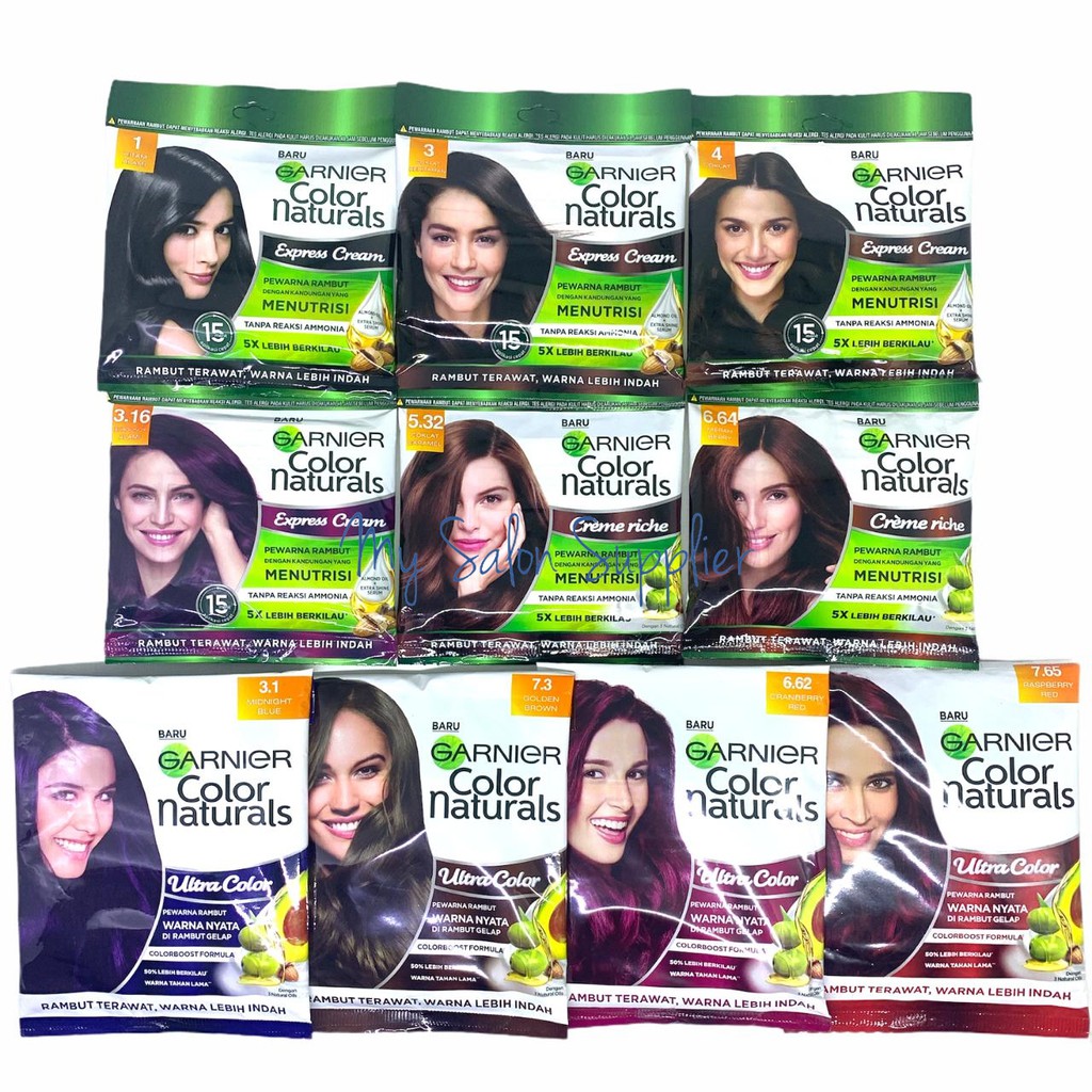 Jual Garnier Color Naturals Cat Rambut Sachet 20g | Shopee Indonesia