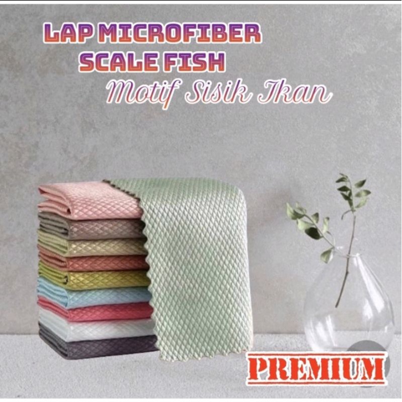 Jual Kain Lap Viral Scale Fish / Kain Lap motif Sisik Ikan / Kain Lap ...