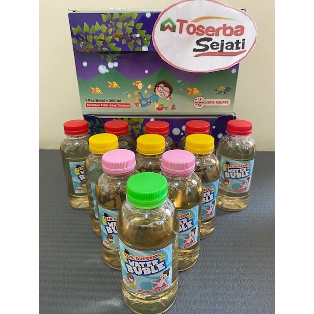 Jual Refill Bubble Isi Ulang Air Sabun Gelembung Botol 200ml & 50ml ...