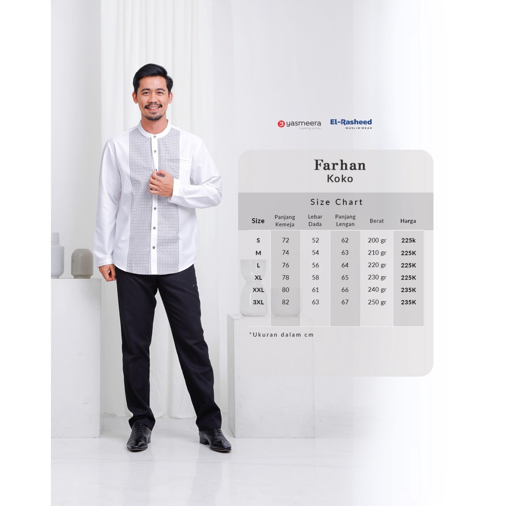 Jual KOKO ONLY EL RASHEED ORIGINAL KOKO FARHAN A1 KOKO FARHAN A2 KOKO DEWASA KOKO LENGAN PANJANG ...