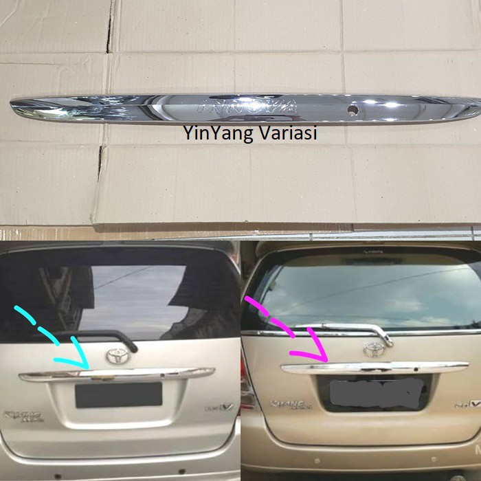 Jual List Lis Trunklide Trunk Lid Innova Lama 2005 - 2007 Chrome ...