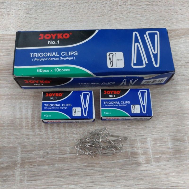 Jual Paper Clip No.1 Joyko / Trigonal Clip No.1 Joyko | Shopee Indonesia