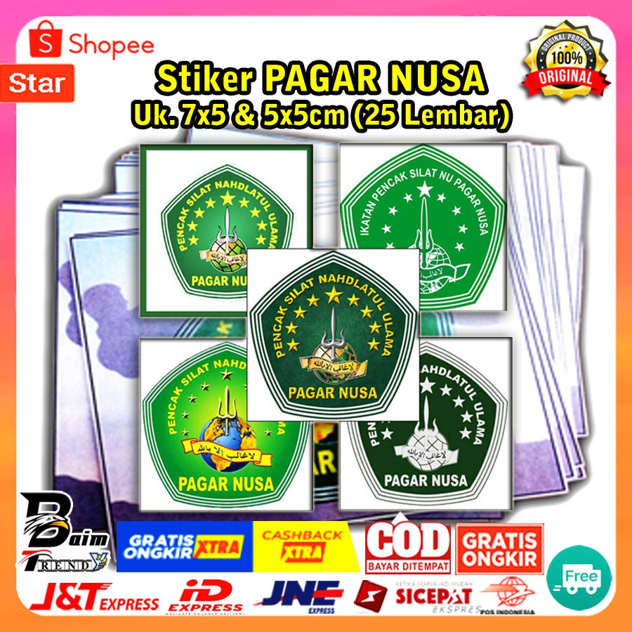 Jual Stiker Pagar Nusa Aneka Ragam Macam Gambar PNNU Tempelan Dekorasi ...