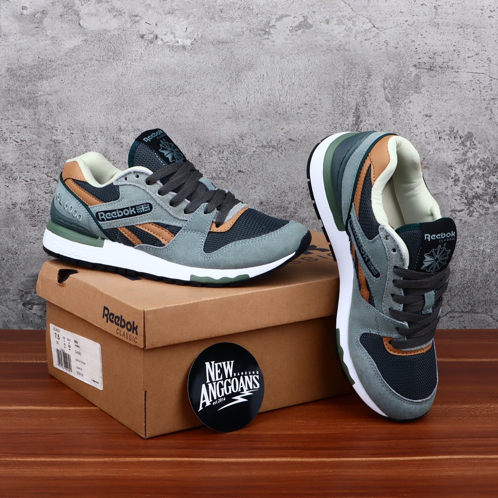 Jual Sepatu GL 6000 OG Green Hijau Brown Leather Classic | Shopee Indonesia
