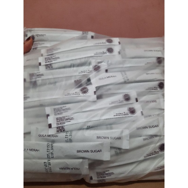 Jual (SNI) brown sugar stik/gula merah stik ber BPOM iso 250pcs untuk ...