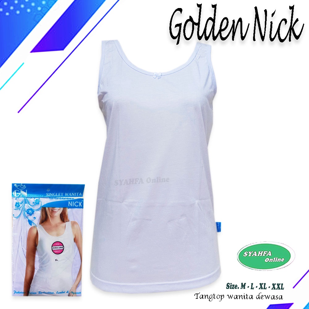 Jual ( 3pc ) Singlet Golden Nick | Kaos Dalam Singlet Wanita Golden ...