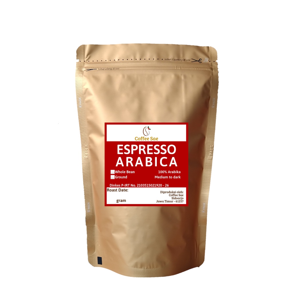 Jual Biji Kopi Espresso Full Arabika 150gram atau Bubuk Arabika ...