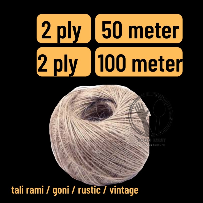 Jual TALI RAMI / GONI UKURAN 2 PLY PANJANG -+50 METER -+100 METER ...