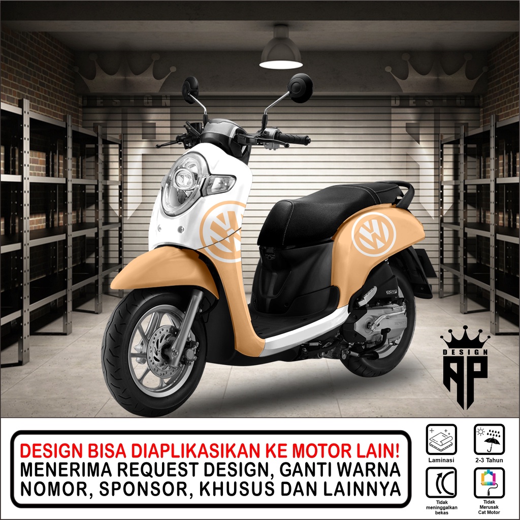 Jual decal sticker scoopy full body FI scopy dekal stiker skopi karbu ...