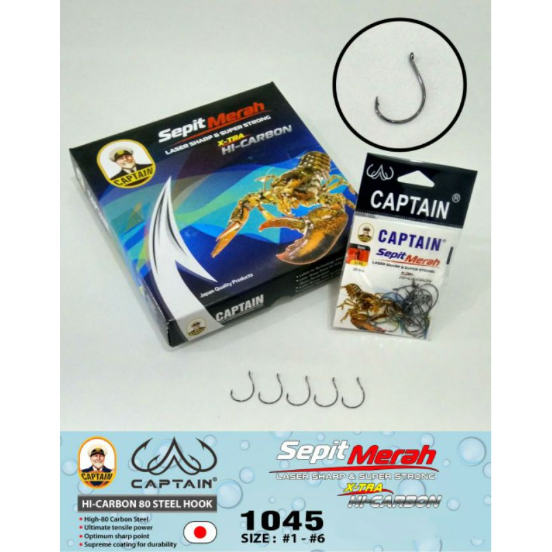 Jual Mata Kail Pancing Udang Captain Sepit Merah | Shopee Indonesia