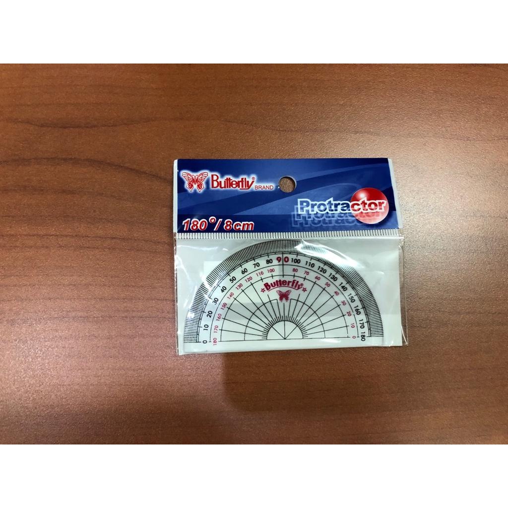Jual BUSUR BUTTERFLY 180 360 DERAJAT BULAT 1/2 LINGKARAN PROTRACTOR ...