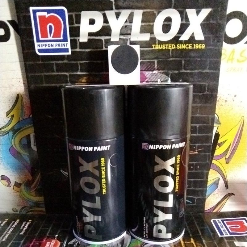 Jual PYLOX 109A Black Flat / Hitam Doff / Cat Semprot 300cc | Shopee ...