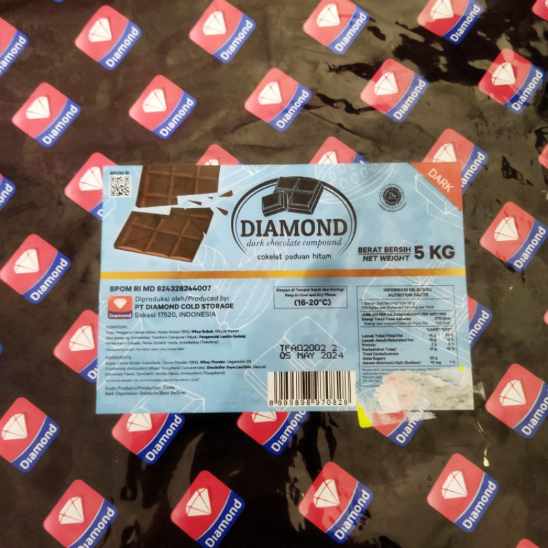 Jual Diamond dark chocolate compound repack 1kg | Shopee Indonesia