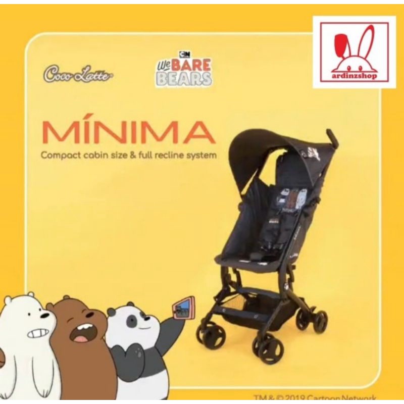 Jual Cocolatte MINIMA We Bare Bears cabin size free travel bag | Shopee ...