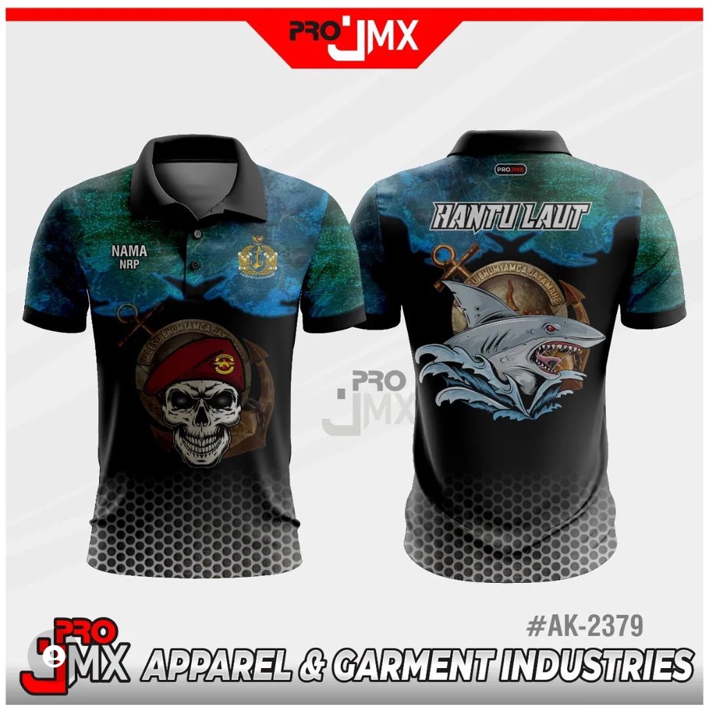 Jual PROJMX - KAOS JERSEY FULL PRINTING HANTU LAUT (BISA CUSTOM ...