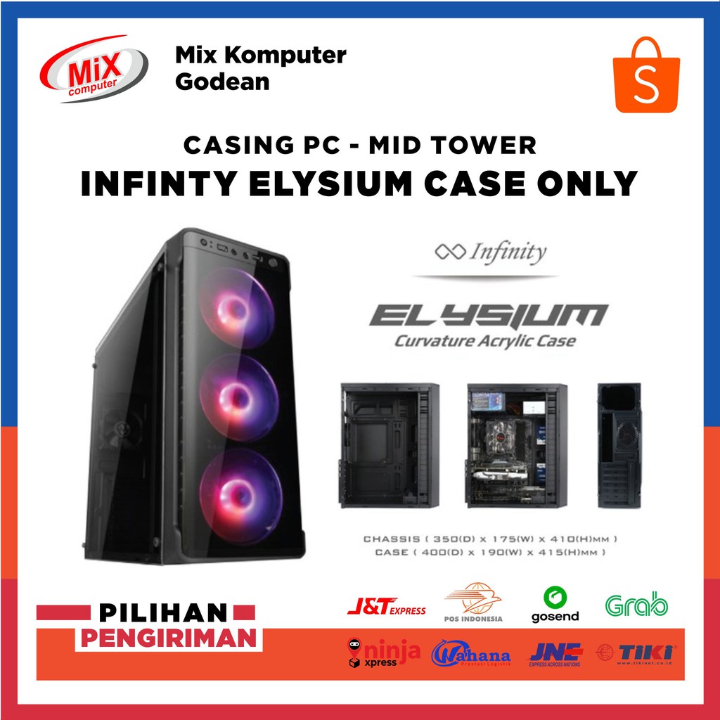 Jual Casing PC Gaming Infinity Elysium ATX - mATX | Shopee Indonesia