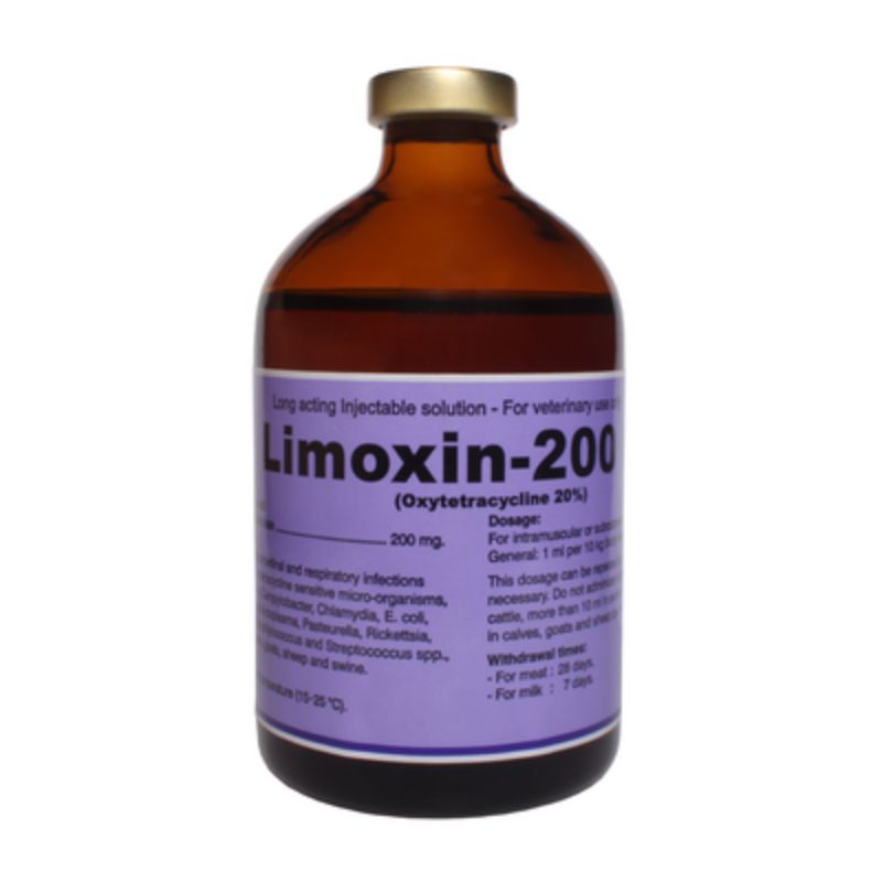 Jual LIMOXIN - 200 LA 100 ml antibiotik ternak sapi kambing kucing isi ...