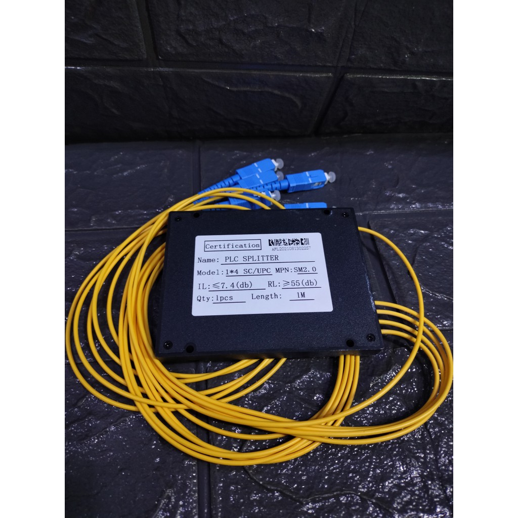 Jual Passive splitter / pasif spliter 1:4 fiber optic SC UPC MODULAR ...