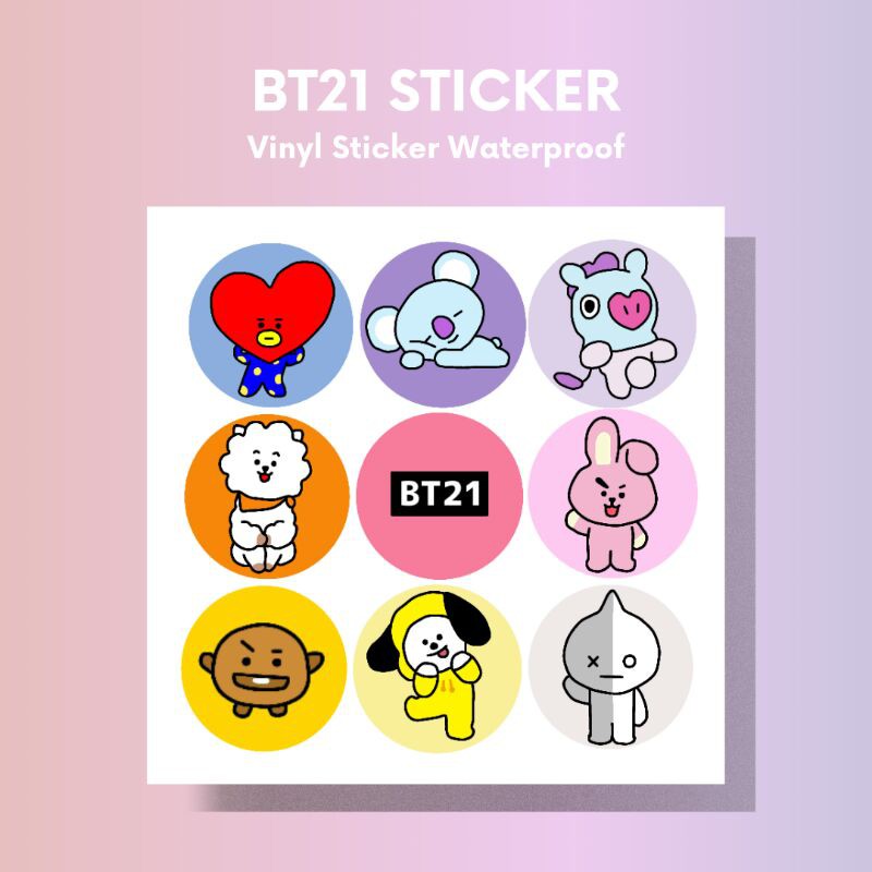 Jual Stiker K-POP | Sticker BT21 Cute | Shopee Indonesia