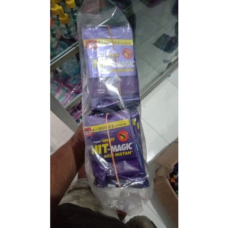 Jual hit magic 1sachet isi 4+ gratis 2lembar | Shopee Indonesia